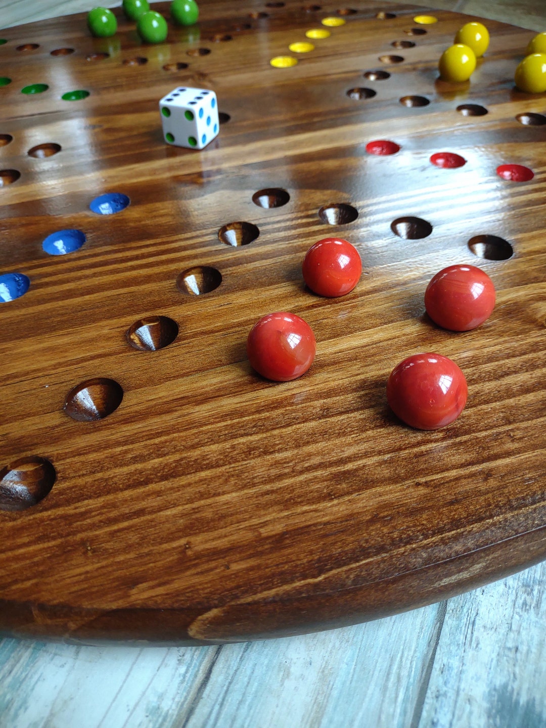 4/6 Player Extra Large Marble Wahoo , 1" Marble 4/6 Player Wahoo Board ...