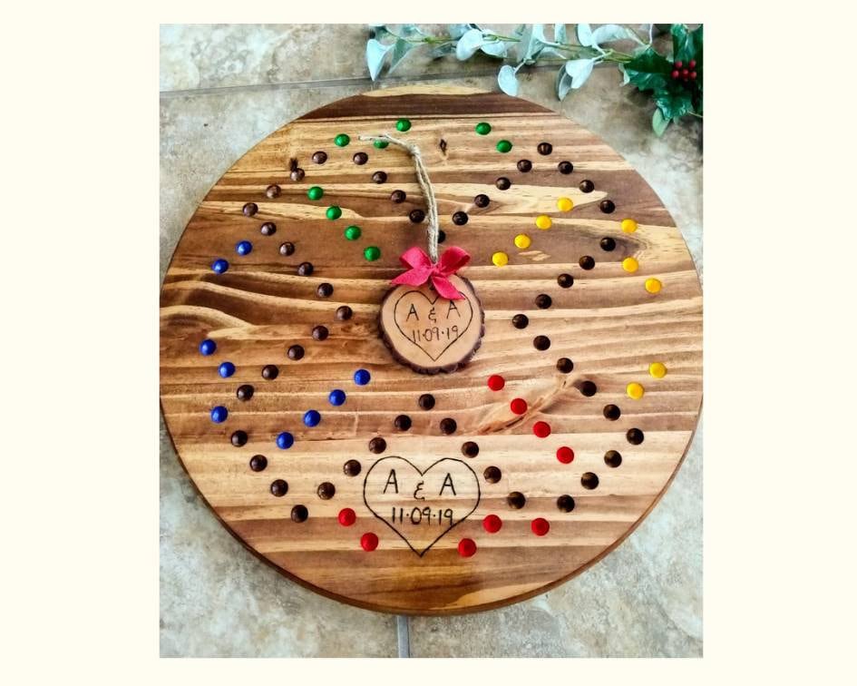 4 Player Wahoo Game Board, Custom Wedding/anniversary Theme Wahoo Game ...