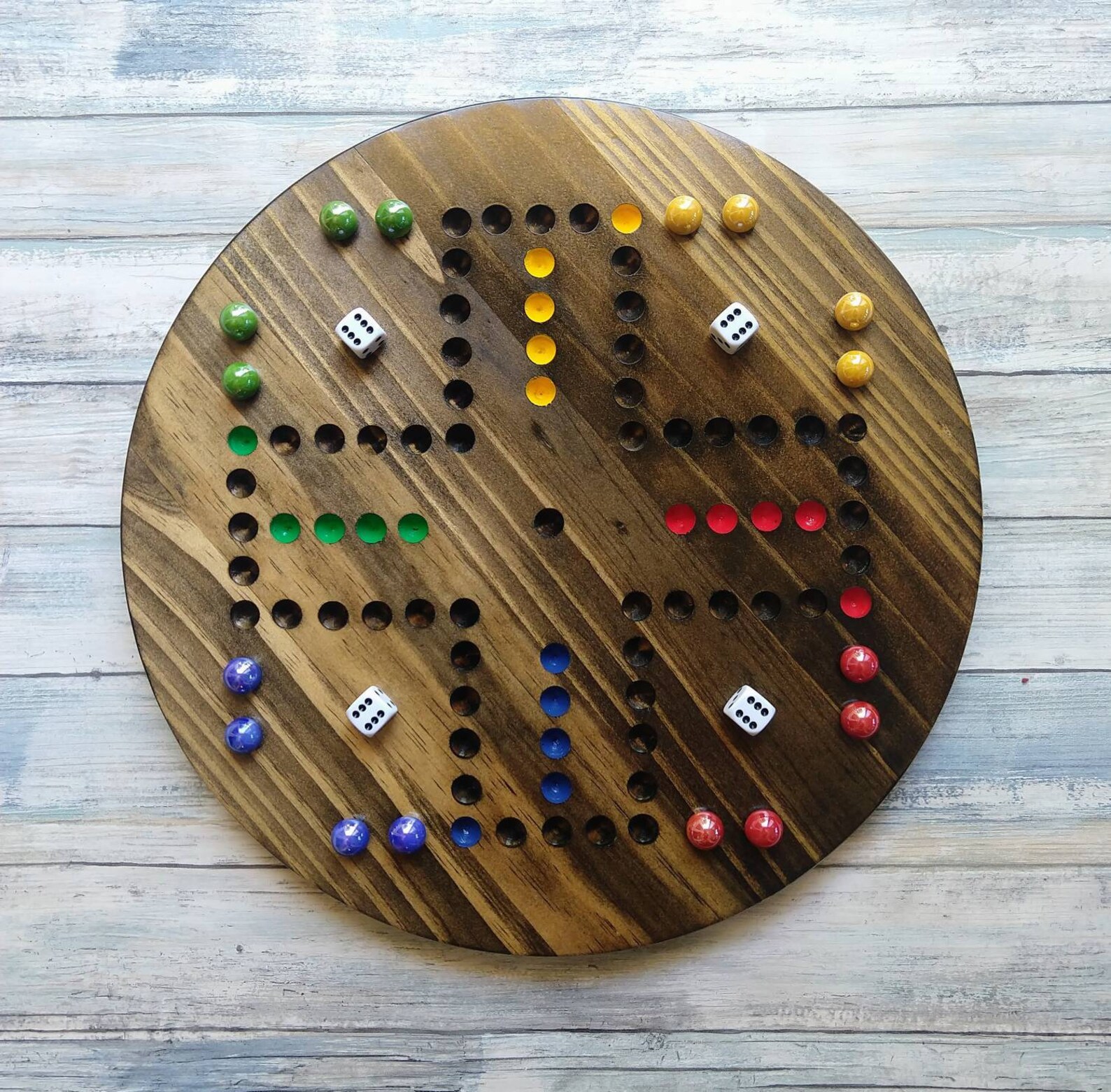 Chinese Checkers/ Wahoo Game Board, Double Side Chinese Checkers and ...