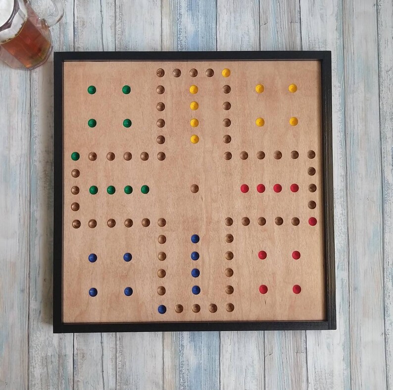 Wahoo Game Board 4 Player Wahoo Game With Checker Board - Etsy