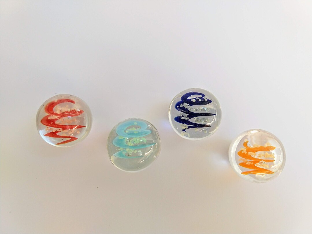 Moonstone Hand-made Marbles, Collector Marbles, Glow in the Dark ...