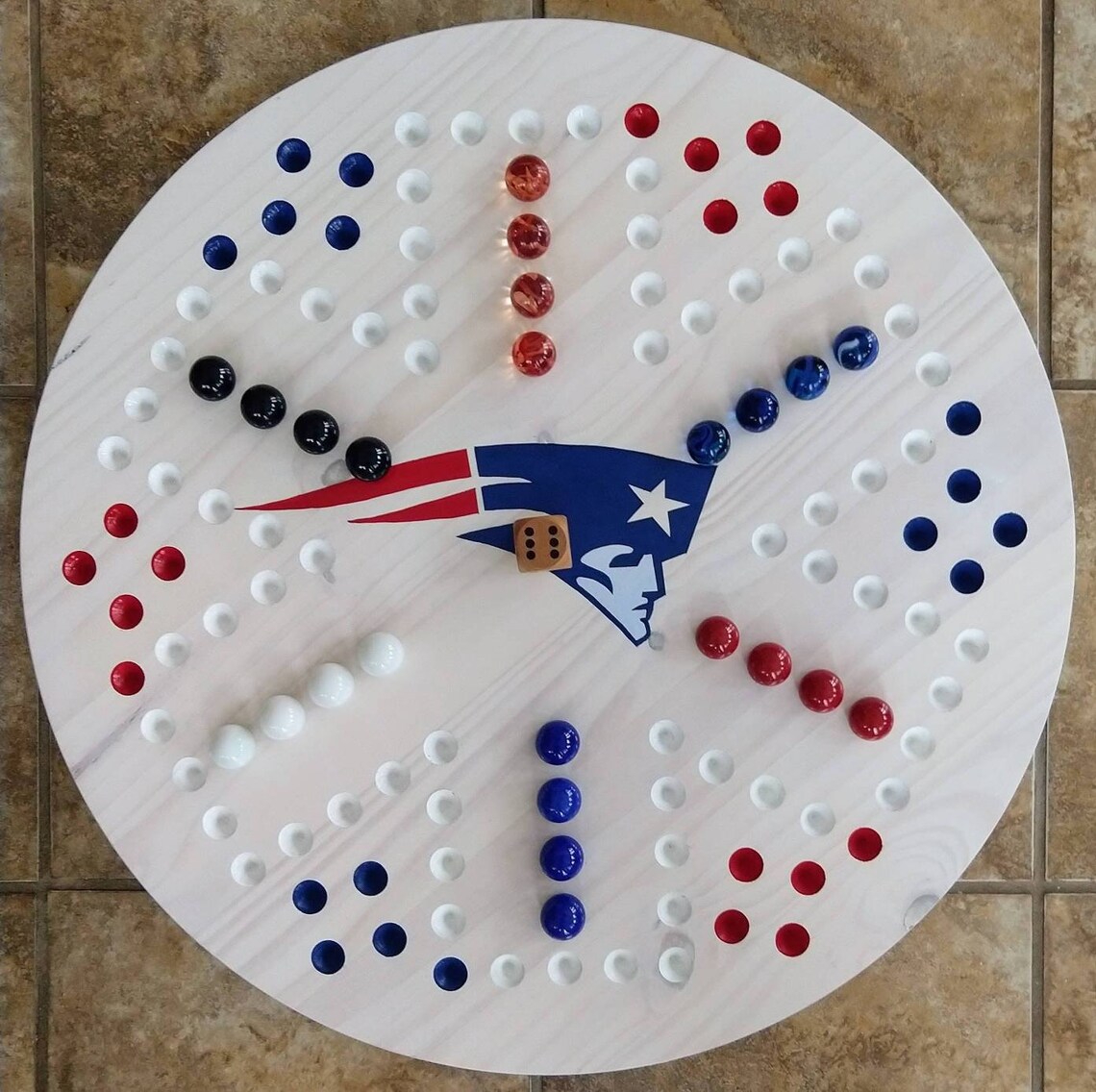 Custom Sports Theme Round Wahoo Game Board, 4 or 6 Player Game Board ...