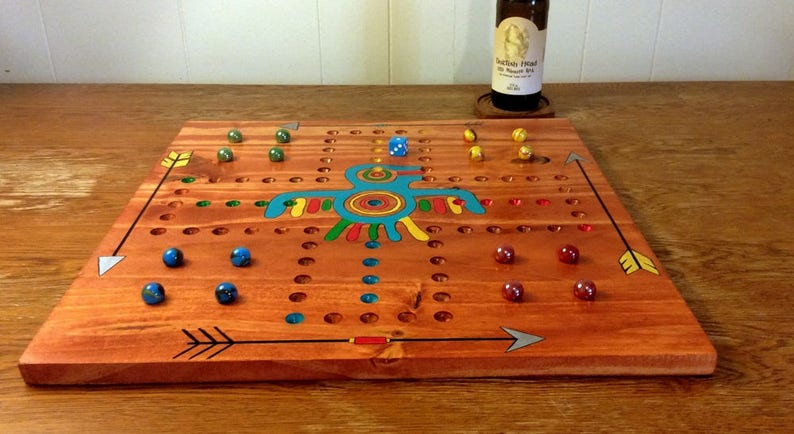 Aztec Wahoo Game Aggravation Game Marble Game Native - Etsy