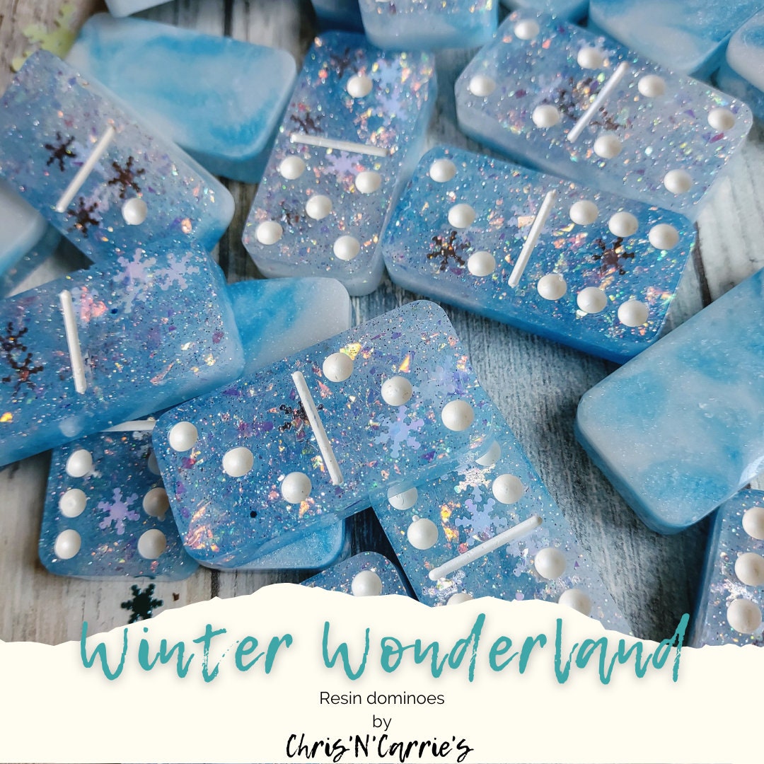 Winter Wonderland Domino Set by Chris'n'carrie's, Snowflake Dominoes ...