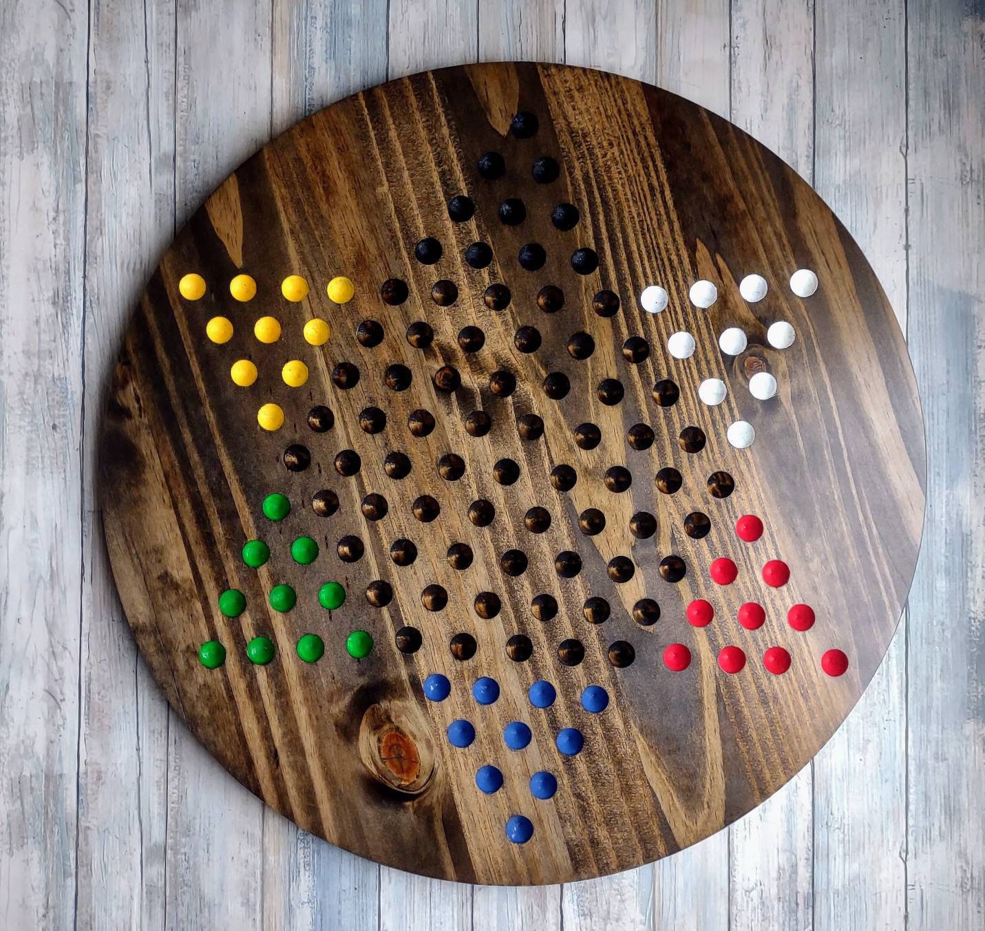 Giant Chinese Checkers Game Board, Extra Large Marble Chinese Checkers ...