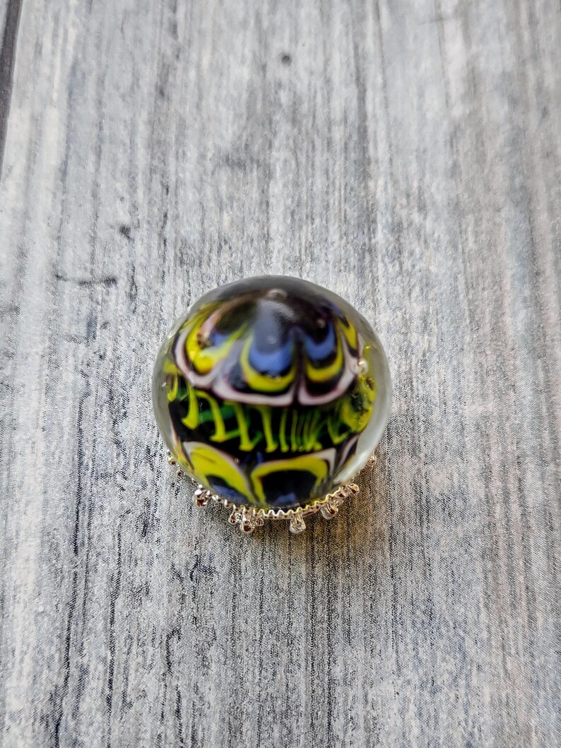 Rinky-dink Glass Marbles, 22mm Collector Marbles, Abstract Swirl ...