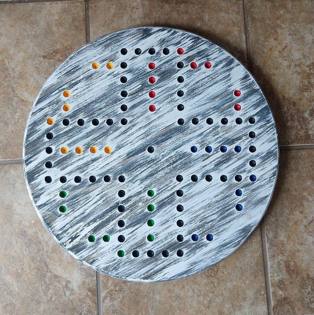 4 Player, Farmhouse Rustic Wahoo Game Board, Large 4 Player Wahoo, 18 ...