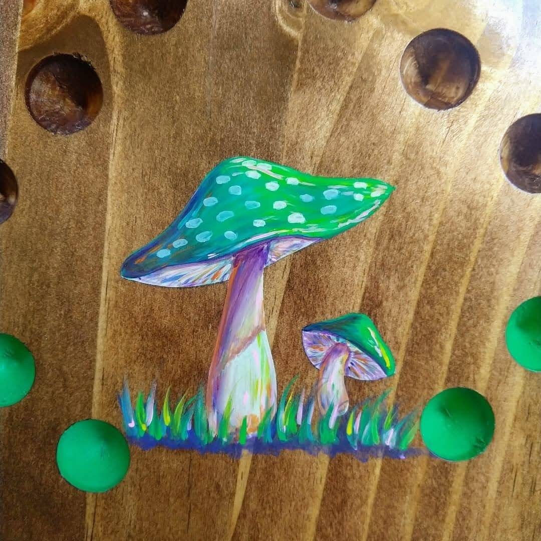 Mushroom Wahoo Game Board Extra Large 4 Player Wahoo Game 4 | Etsy