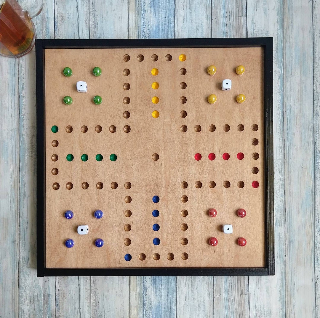 Wahoo Game Board, 4 Player Wahoo Game With Checker Board, Double Side ...