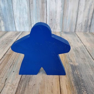 Jumbo Meeples, Red, Blue, Green, Yellow, Black, and White,extra Large Starting Player Piece ...