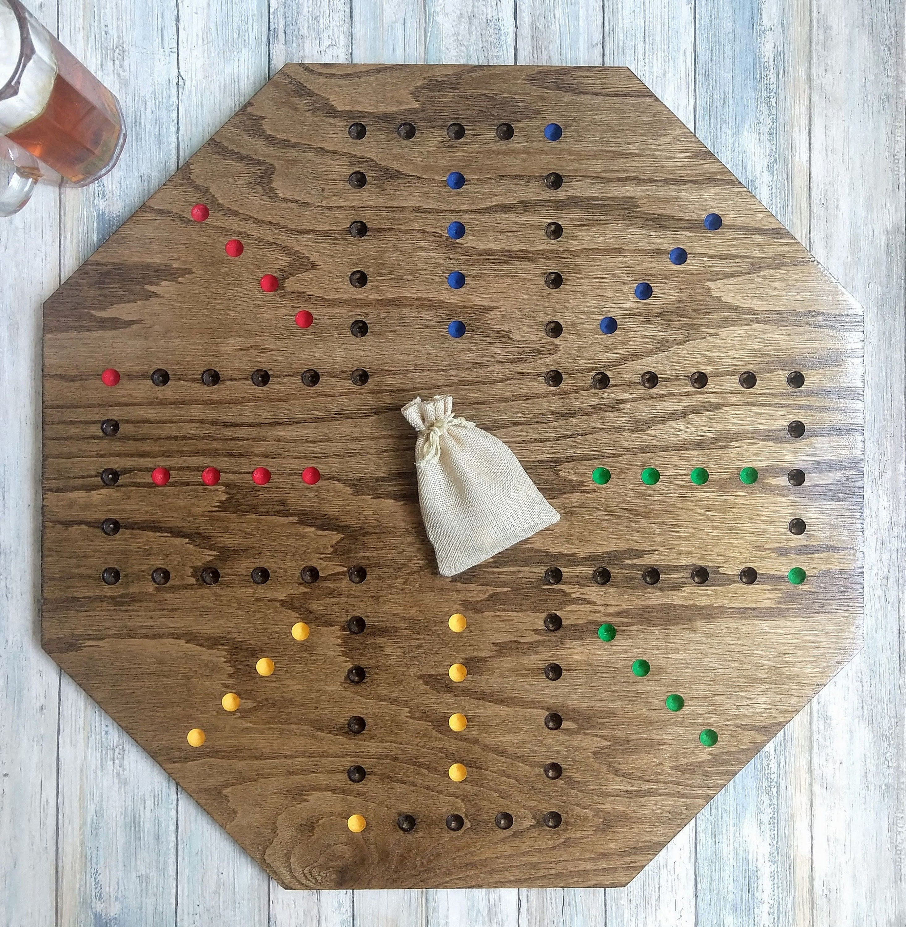Custom 4/8 Double Side Hand Made Wahoo Game Board, Wahoo Game for up to ...
