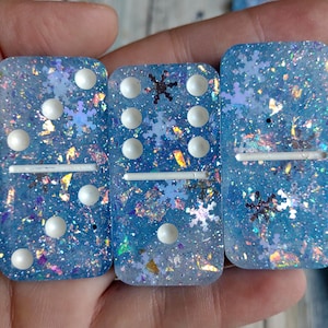 Winter Wonderland Domino Set by Chris'n'carrie's, Snowflake Dominoes ...