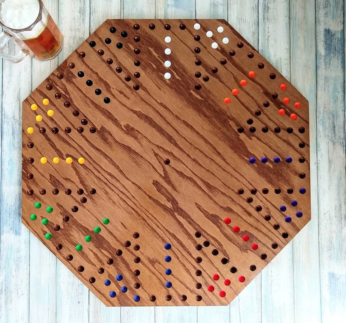 6/8 Double-side Handmade Wahoo Game Board 6/8 Player - Etsy