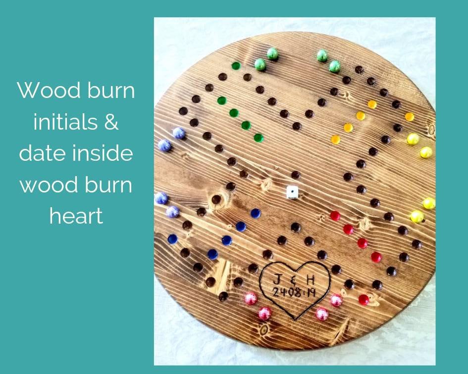 4 Player Wahoo Game Board, Custom Wedding/anniversary Theme Wahoo Game ...