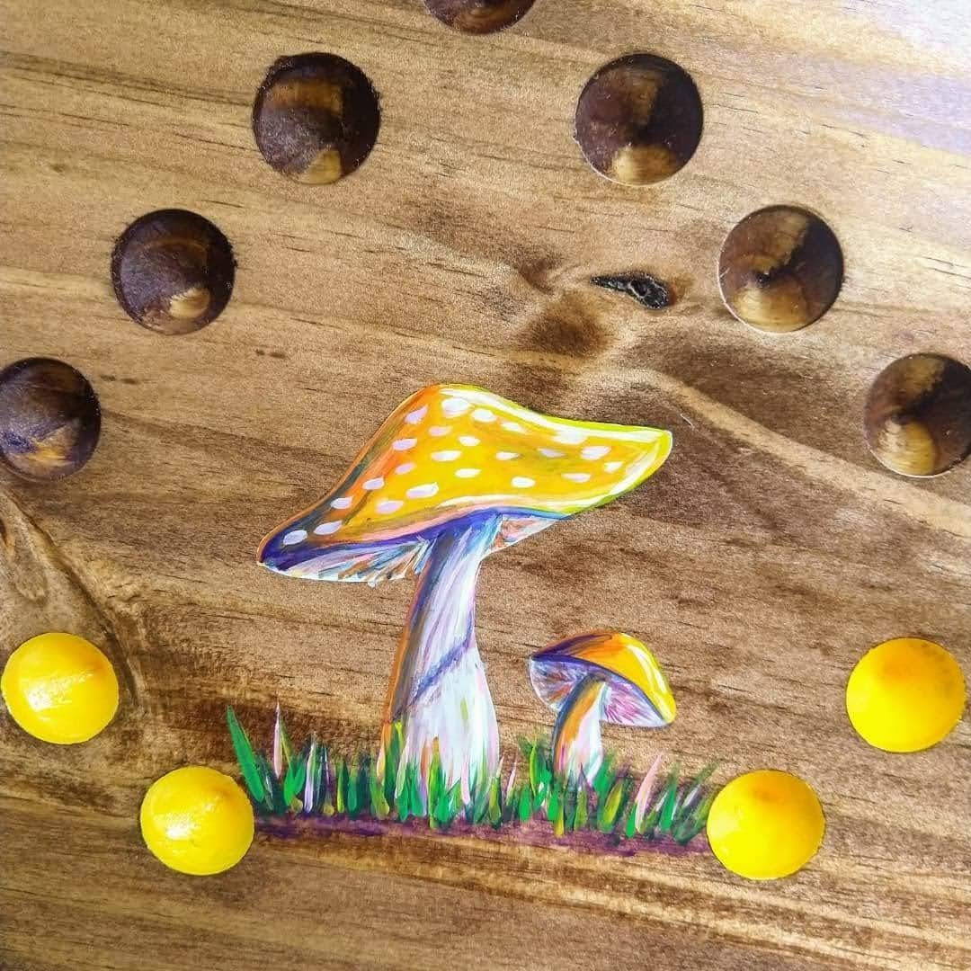 Mushroom Wahoo Game Board Extra Large 4 Player Wahoo Game 4 | Etsy