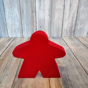 Jumbo Meeples, Red, Blue, Green, Yellow, Black, and White,extra Large Starting Player Piece ...