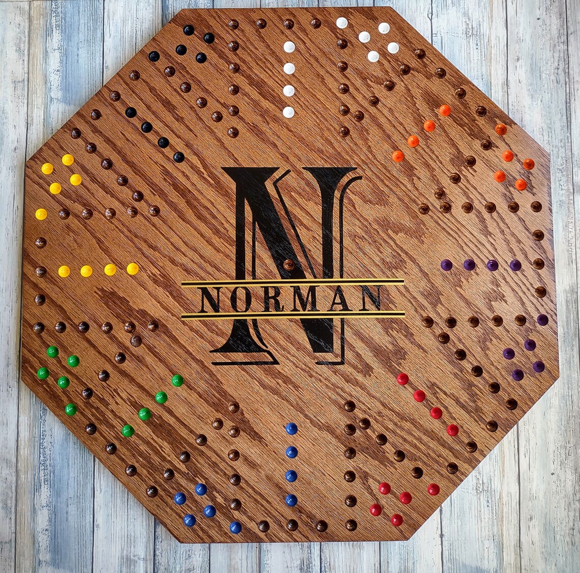 Custom 4/8 Double Side Hand Made Wahoo Game Board, Wahoo Game for up to ...
