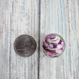 Protea Collector Marbles, Handmade Glass Marbles, Purple/pink Glass ...