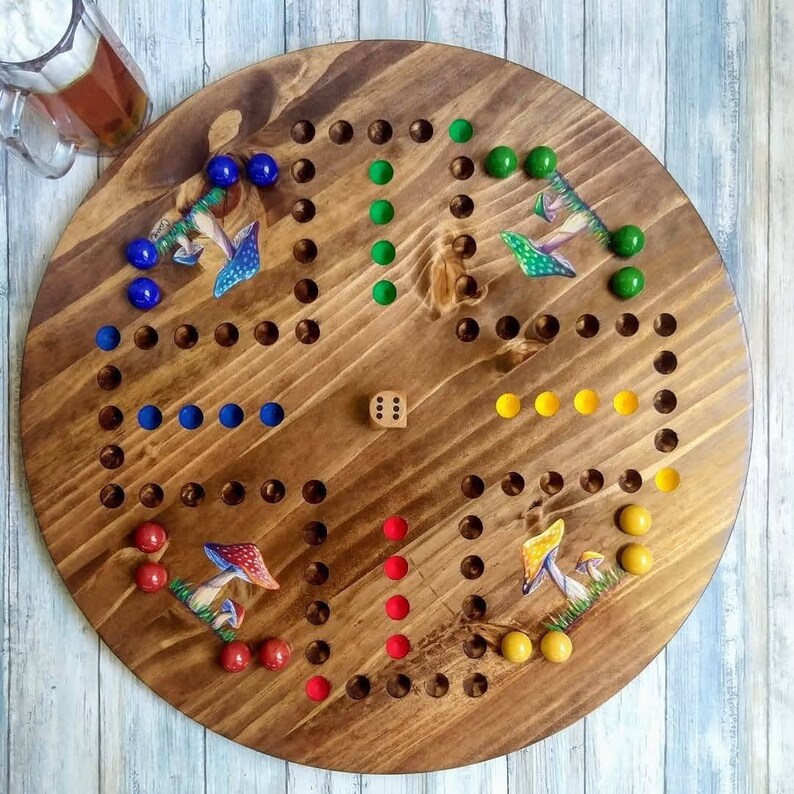 Mushroom Wahoo Game Board Extra Large 4 Player Wahoo Game 4 | Etsy