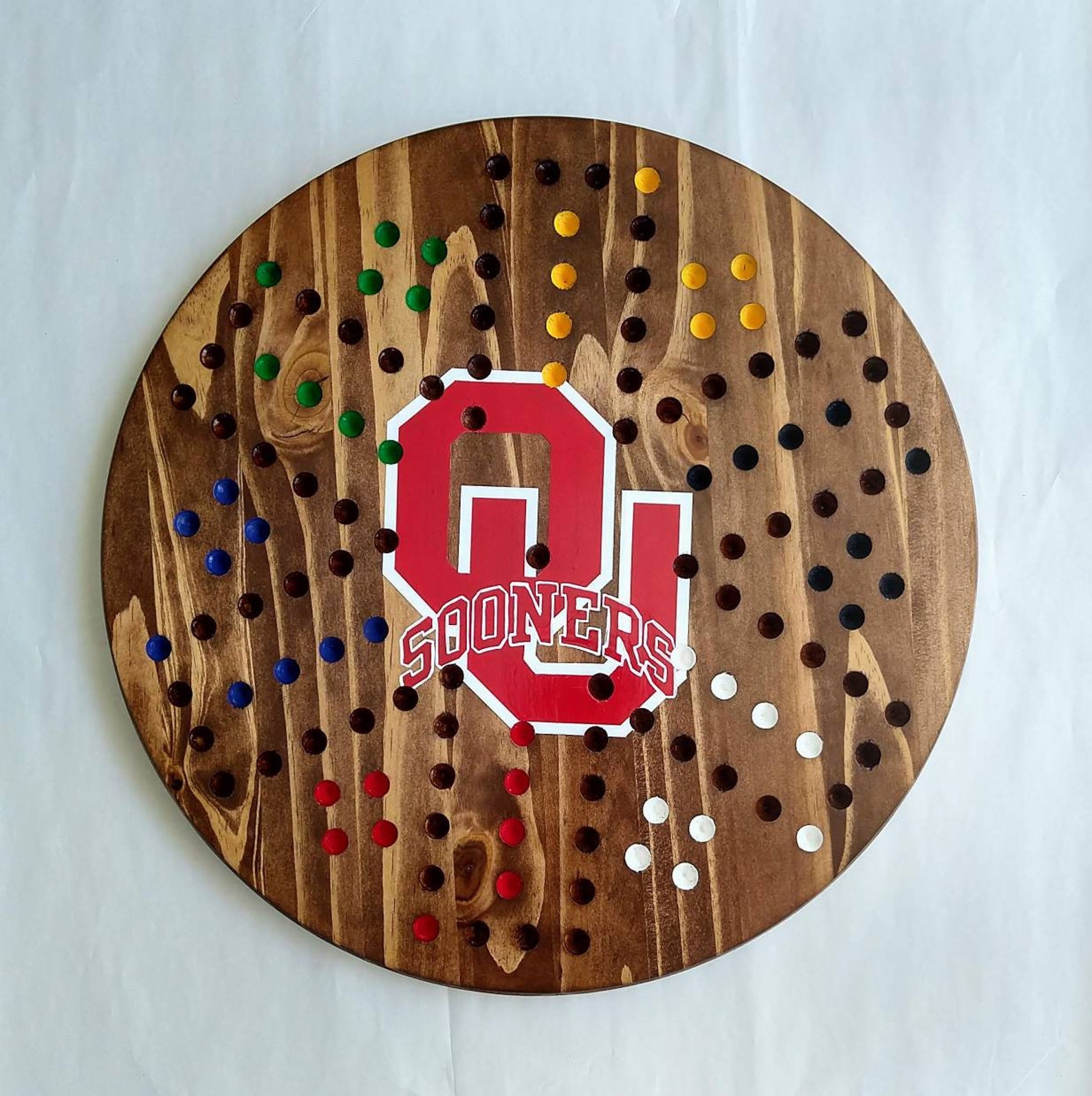 Custom Sports Theme Round Wahoo Game Board, 4 or 6 Player Game Board ...