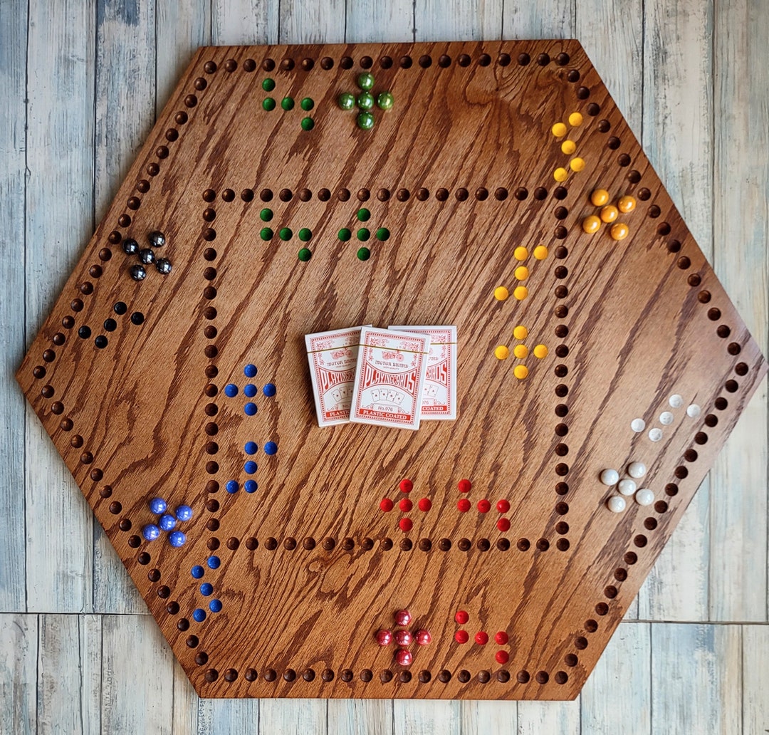 Jokers Board, 4/6 Player Deluxe Jokers Game, Cards and Marbles Game ...