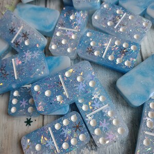 Winter Wonderland Domino Set by Chris'n'carrie's, Snowflake Dominoes ...