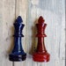 Sapphire & Ruby Chess Set Game Pieces, Standard Size Chess Set Pieces ...
