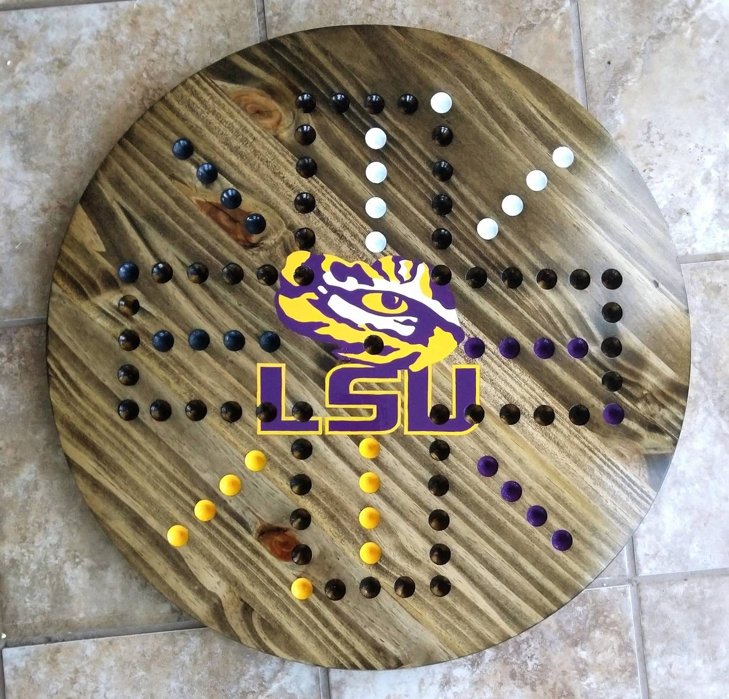 Custom Sports Theme Round Wahoo Game Board, 4 or 6 Player Game Board ...
