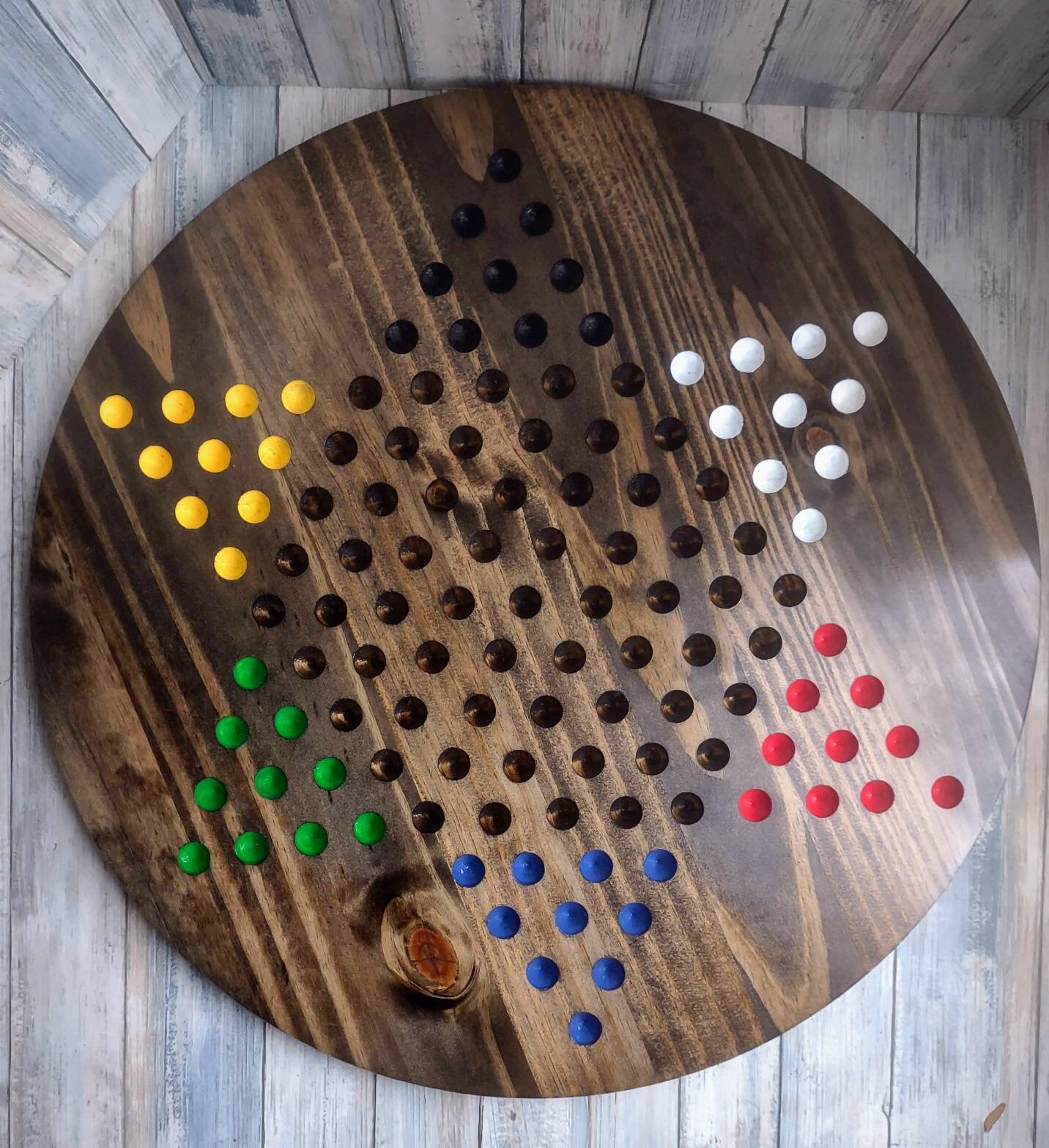 Giant Chinese Checkers Game Board, Extra Large Marble Chinese Checkers ...