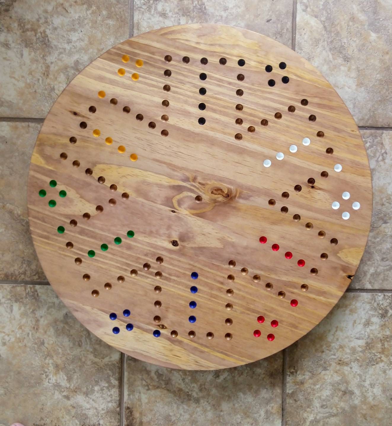 Extra large 6 player wahoo game board, regular marble 24" extra large ...