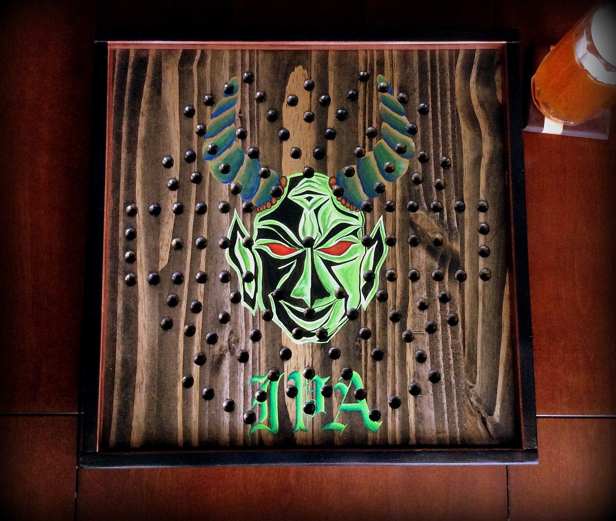 Wahoo game board Demon art Halloween game board IPA demon | Etsy