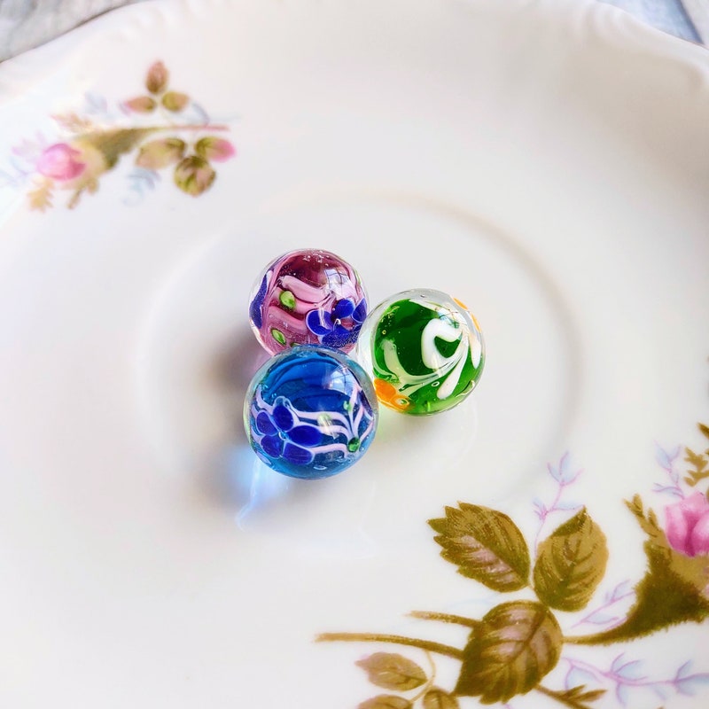Colored Glass Marbles - Etsy