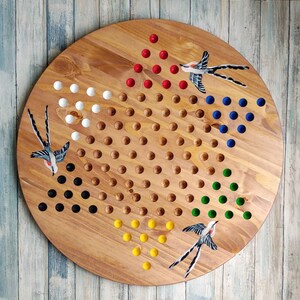 Giant Chinese Checkers Game Board, Extra Large Marble Chinese Checkers ...