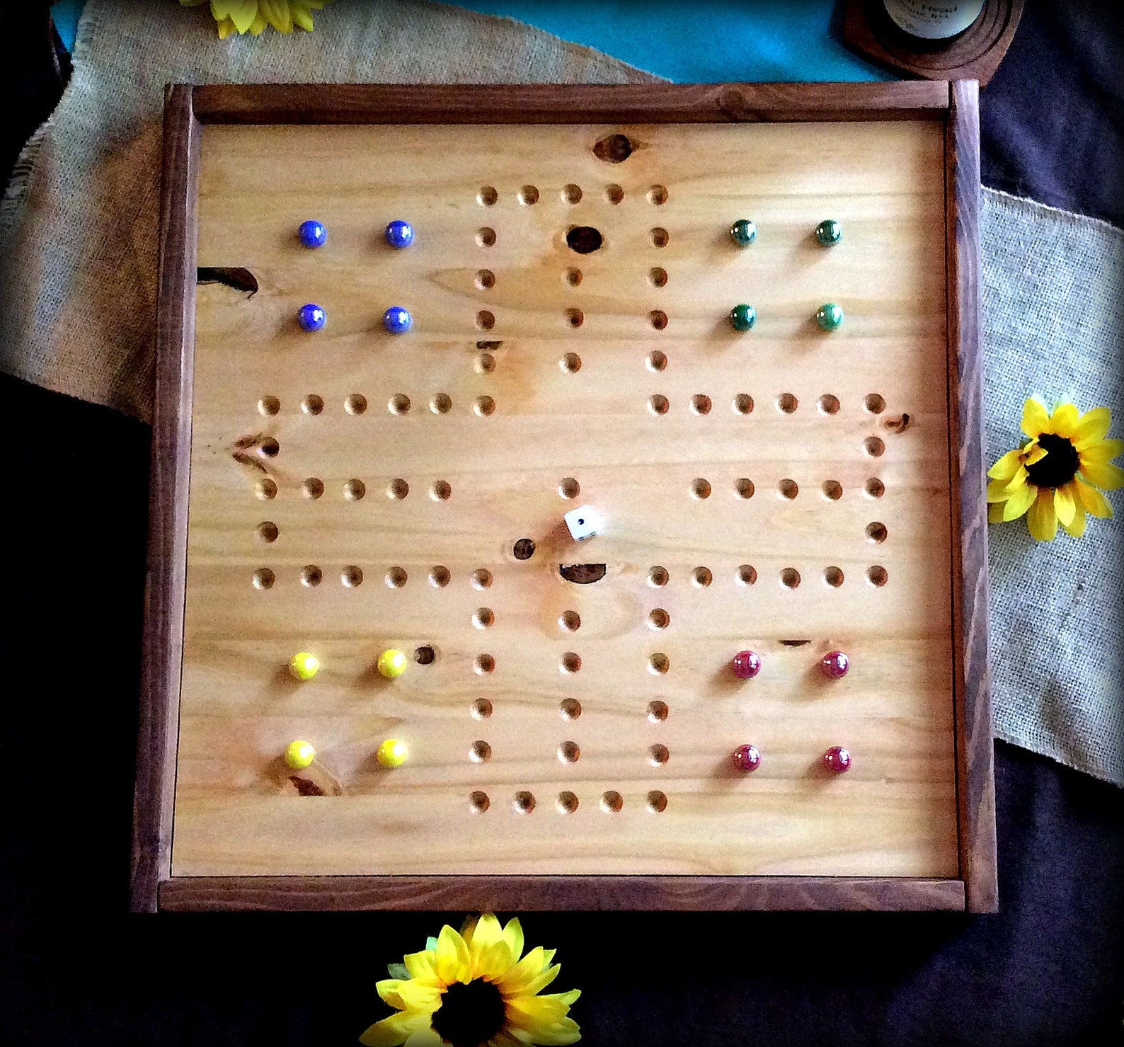 Wahoo game board square framed Wahoo 4 player wahoo board | Etsy