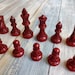 Sapphire & Ruby Chess Set Game Pieces, Standard Size Chess Set Pieces ...