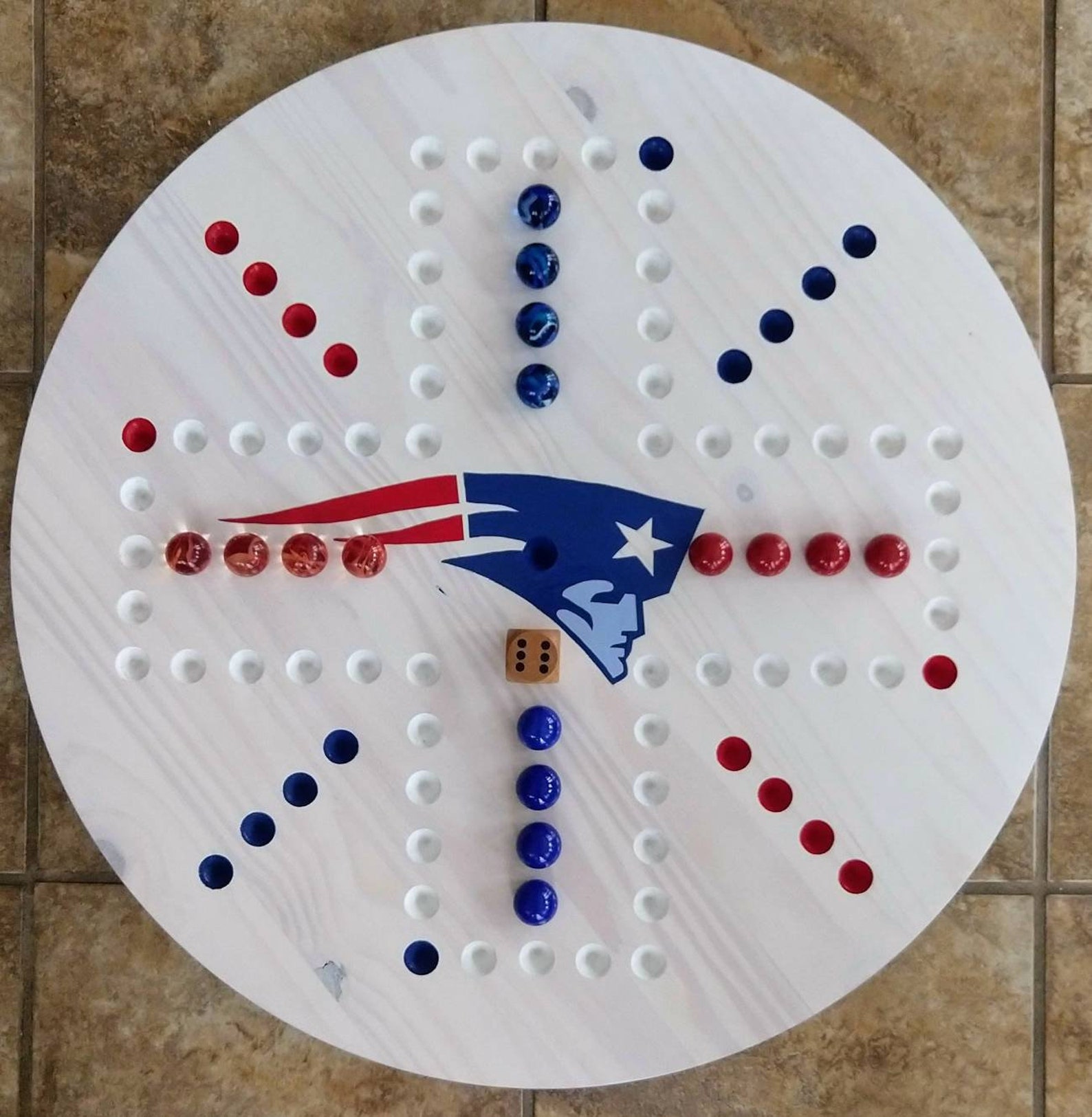 Custom Sports Theme Round Wahoo Game Board, 4 or 6 Player Game Board ...