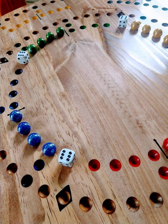 Wahoo Game 20" Wahoo Marble Board Game - 2-in-1 Wooden Fast Track Game ...