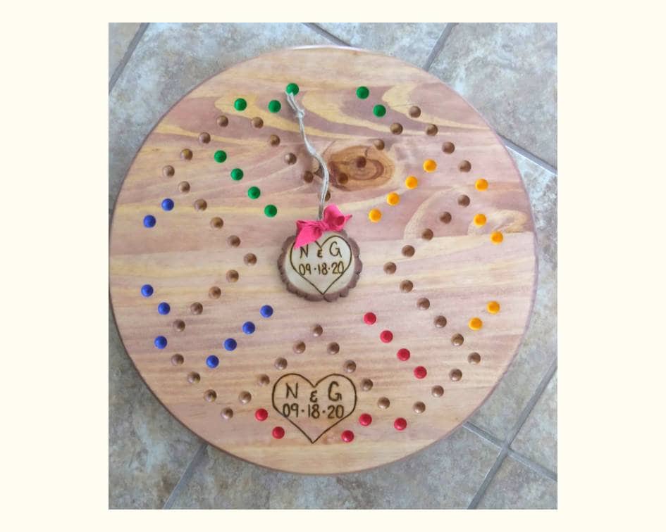 4 Player Wahoo Game Board, Custom Wedding/anniversary Theme Wahoo Game ...