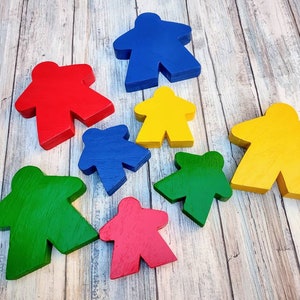 Meeple Jr. Extra Large Meeple in Red, Blue, Green, Yellow Extra Large ...