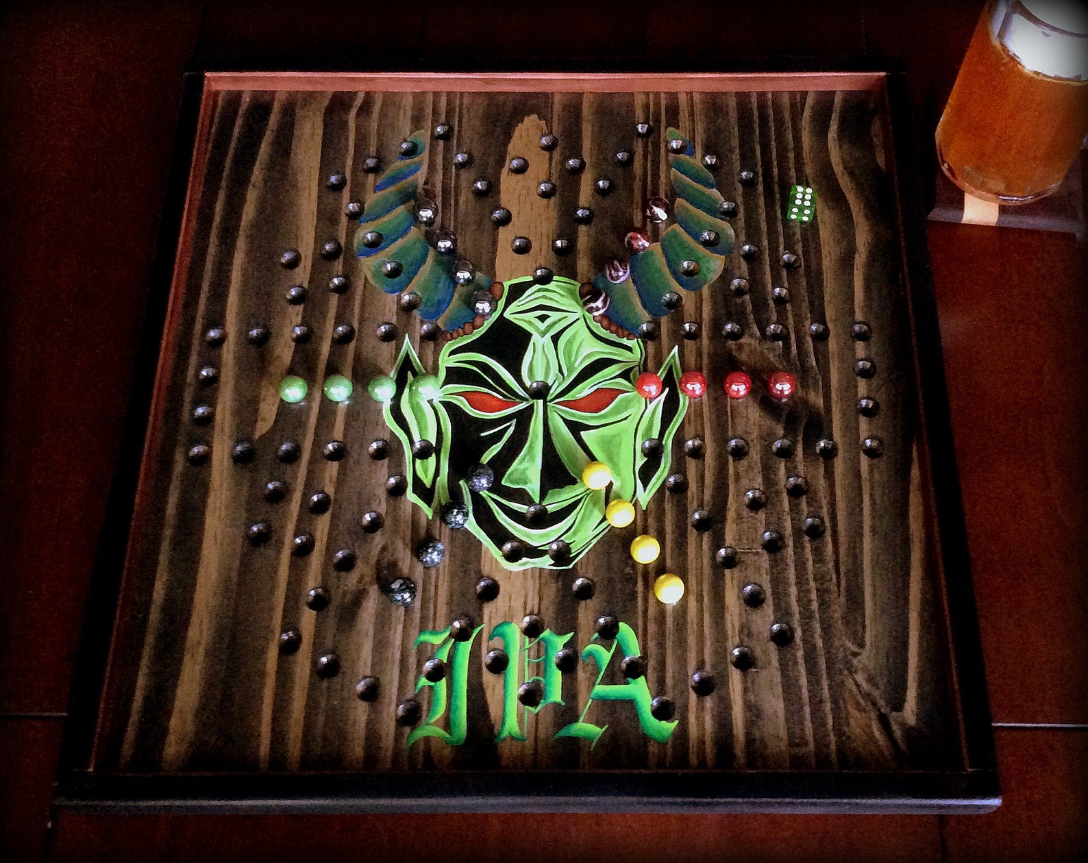 Wahoo game board Demon art Halloween game board IPA demon | Etsy