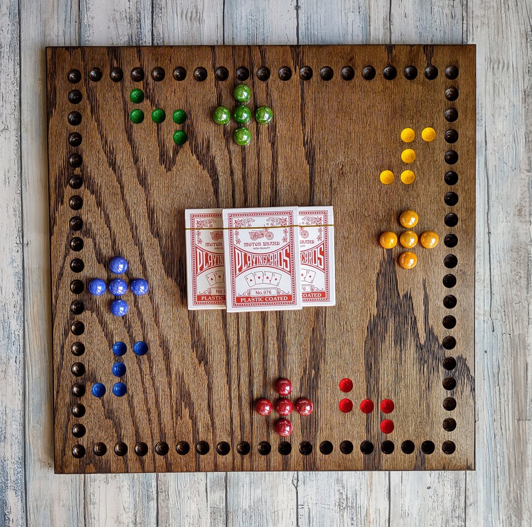 Small, Jokers Game Board, 4-player Jokers Board, Carbles Games, Cards ...