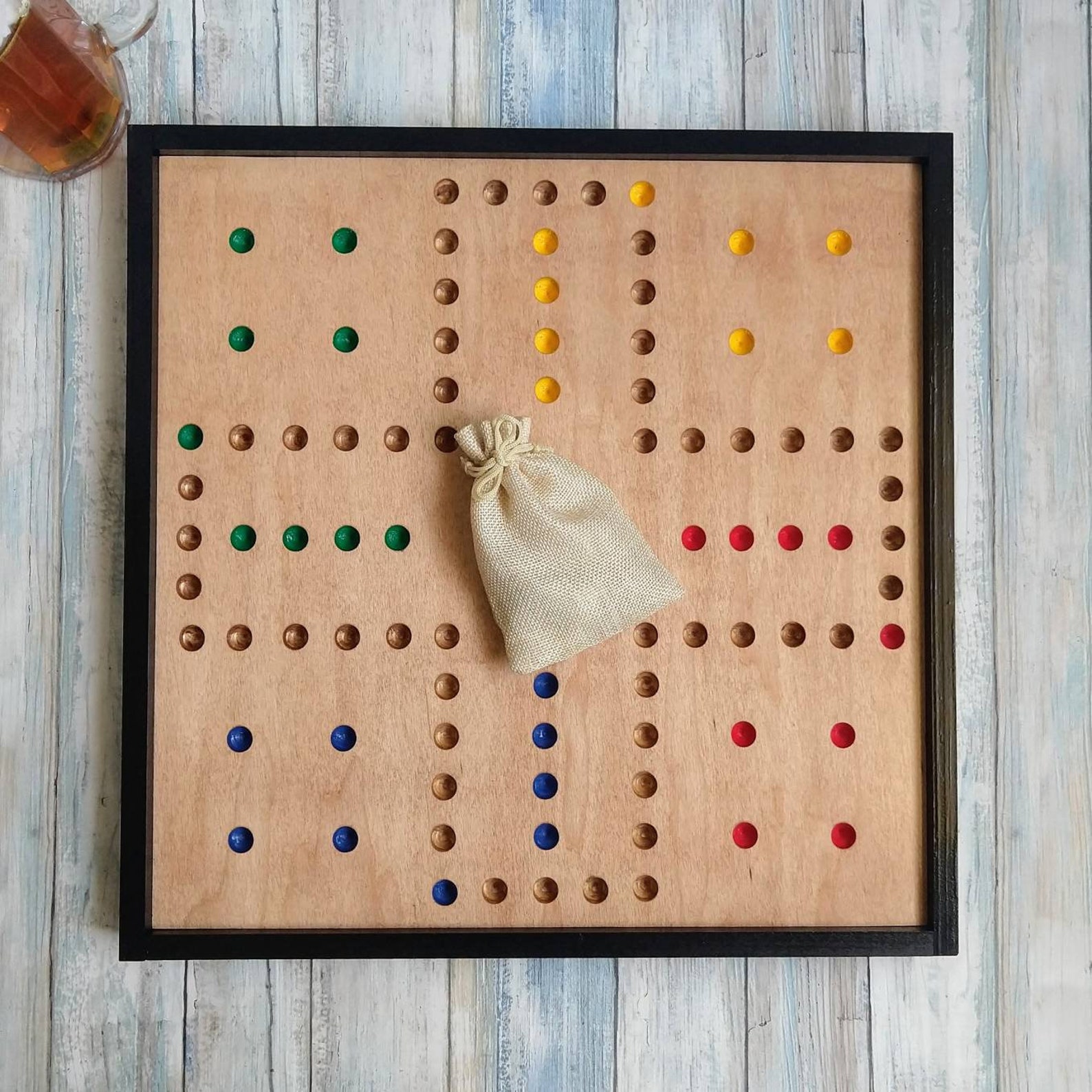 Wahoo Game Board 4 Player Wahoo Game With Checker Board - Etsy