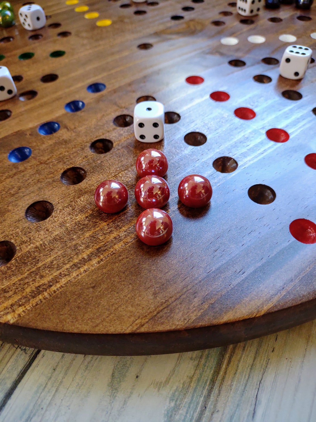 5-marble,18" Wahoo Game Board,4, 6 or Double-sided, Large Round ...