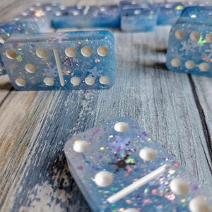 Winter Wonderland Domino Set by Chris'n'carrie's, Snowflake Dominoes ...