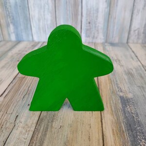 Jumbo Meeples, Red, Blue, Green, Yellow, Black, and White,extra Large Starting Player Piece ...