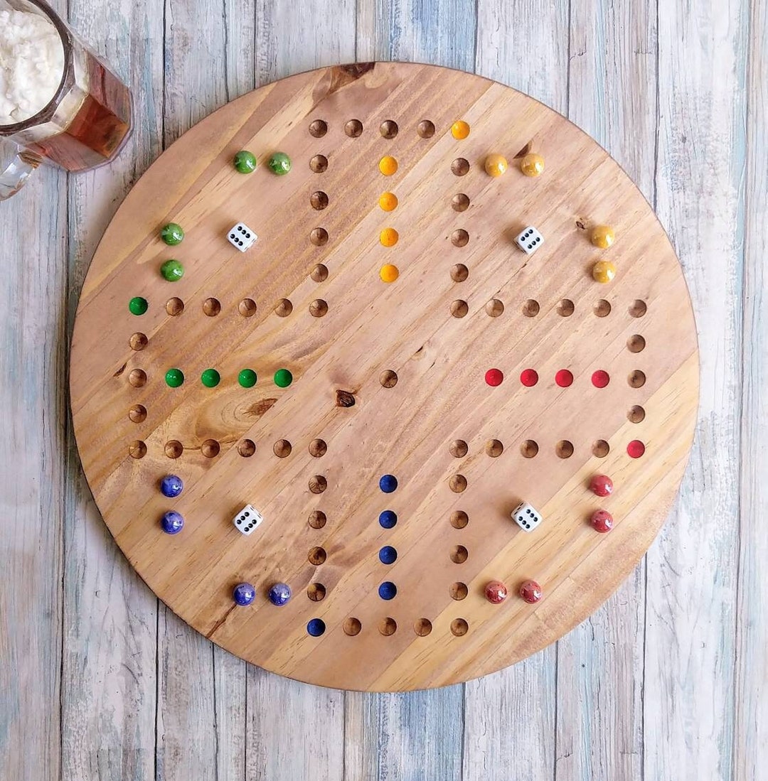 Wahoo,4 Player Wahoo, 4 Player Aggravation Board Game, Round Wahoo ...