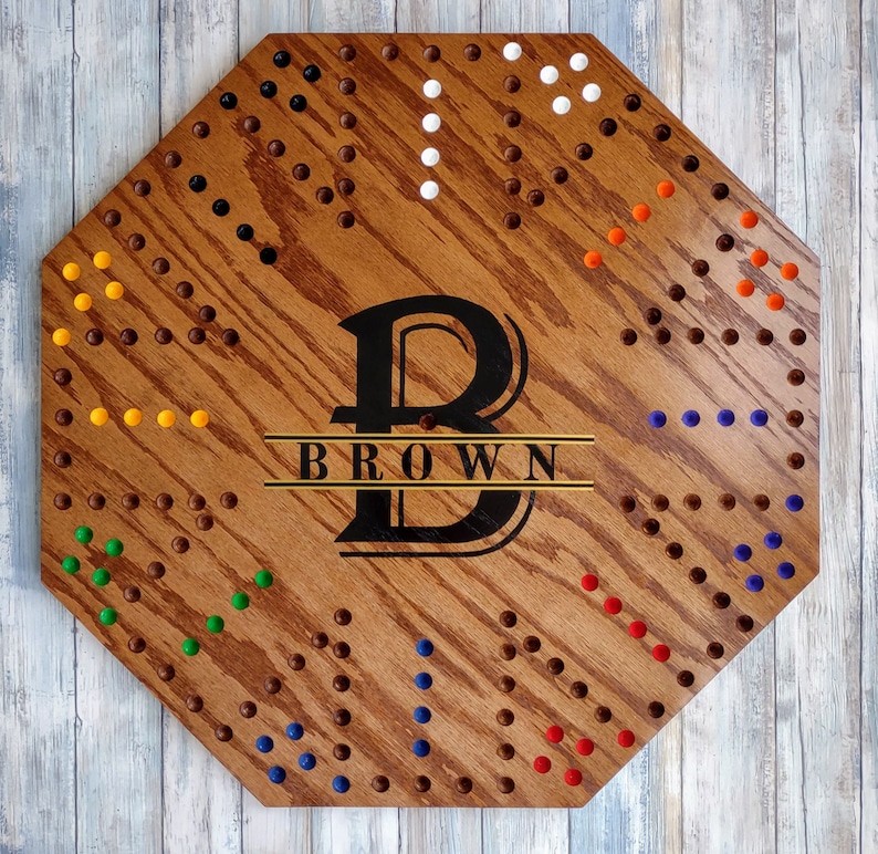 6/8 Double-side Handmade Wahoo Game Board 6/8 Player - Etsy