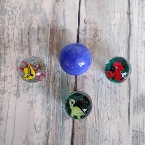 Aquarius Marbles, Collector Marbles, Sea Creature Marbles, Turtle ...