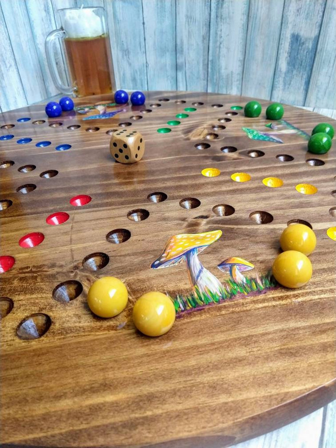 Mushroom Wahoo Game Board Extra Large 4 Player Wahoo Game 4 | Etsy