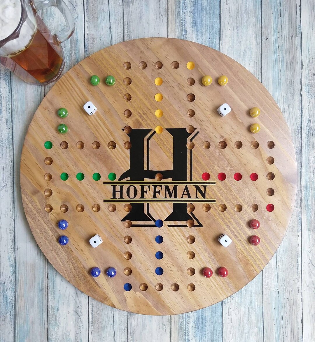 Custom Last Name Wahoo Game, Large, Monogram Style Last Name ...